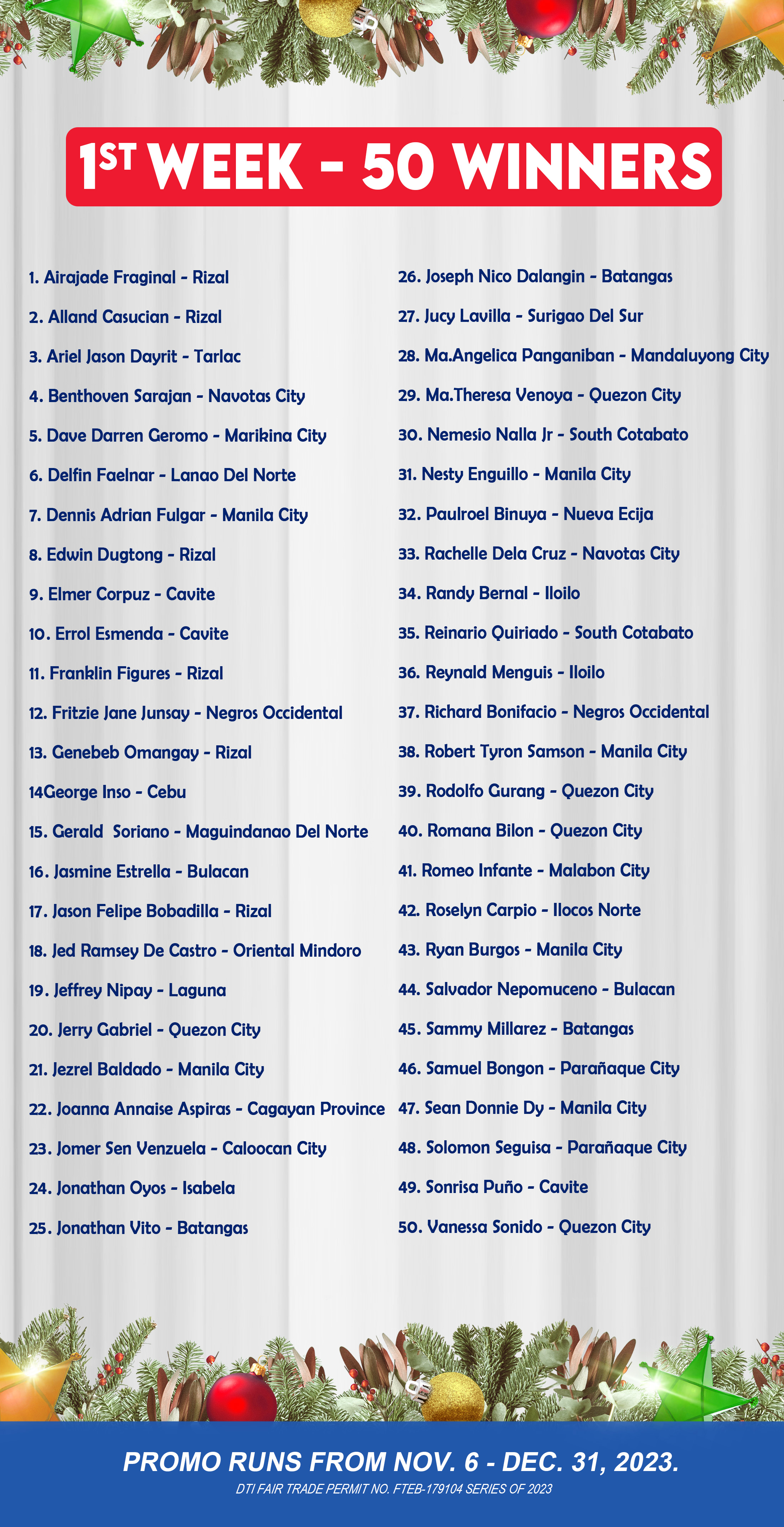 Petron - 1-Year Free Gas Every Day Promo - Announcements